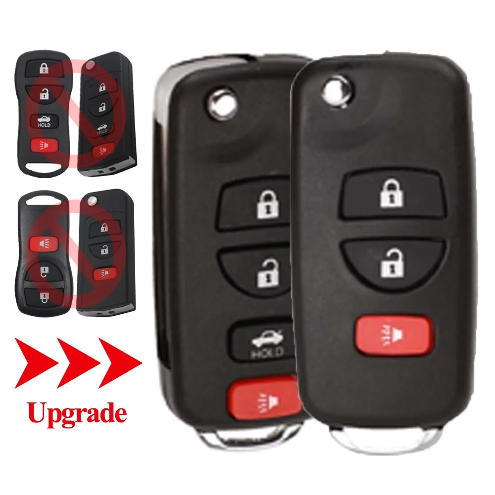 Jingyuqin Modified Remote Car Key Shell Case For Nissan Tiida Livina X ...