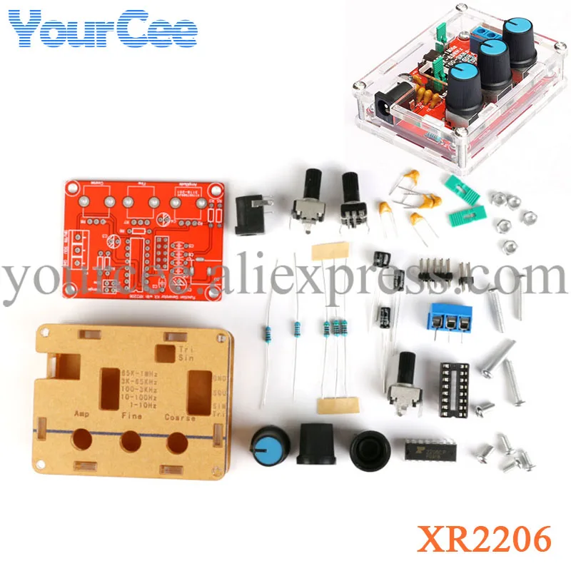 1hz -1mhz Xr2206 Function Signal Generator Diy Kit Sine/triangle/square Output Signal Generator ...