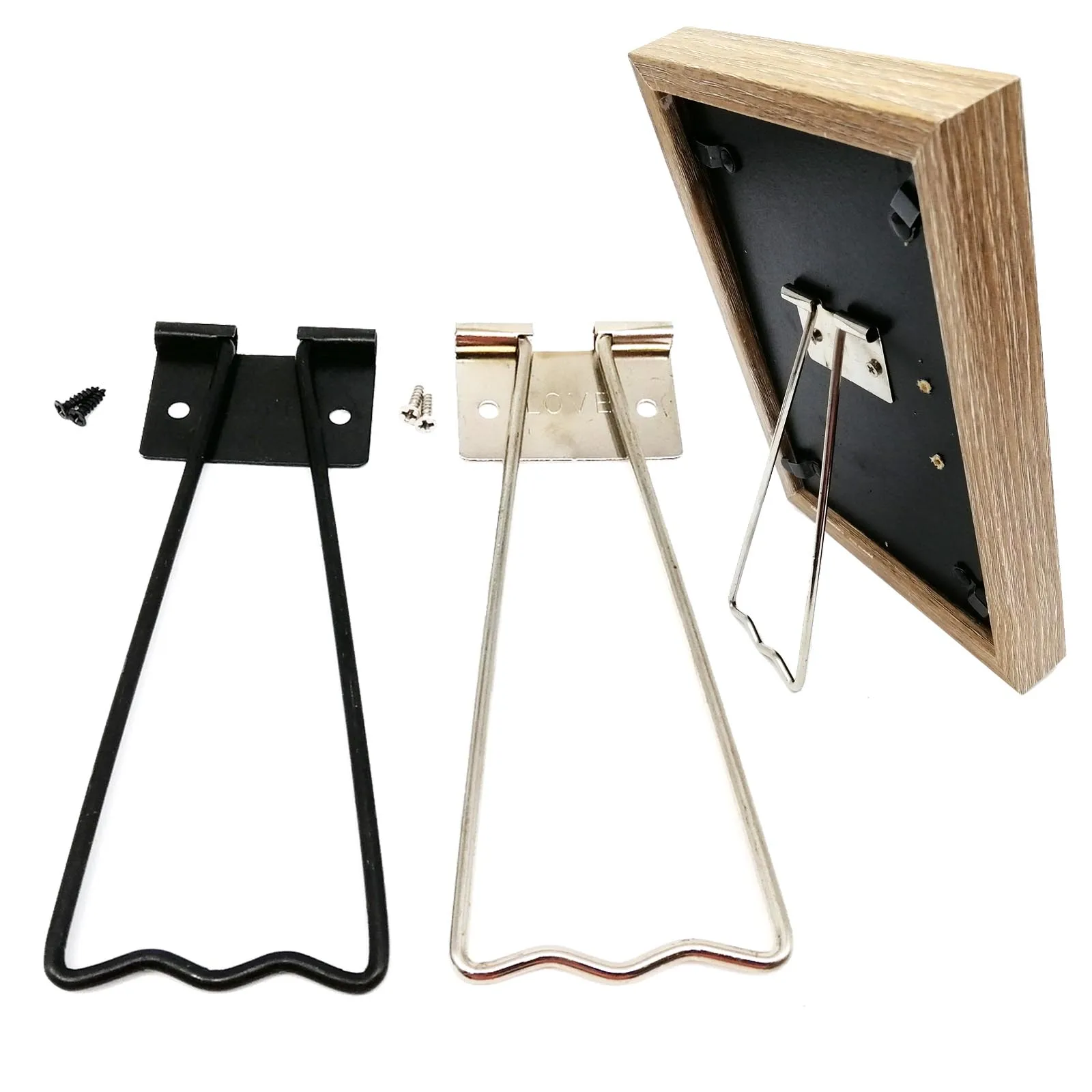 2pcs Metal Iron Picture Photo Frame Art Work Display Easel Back Board ...