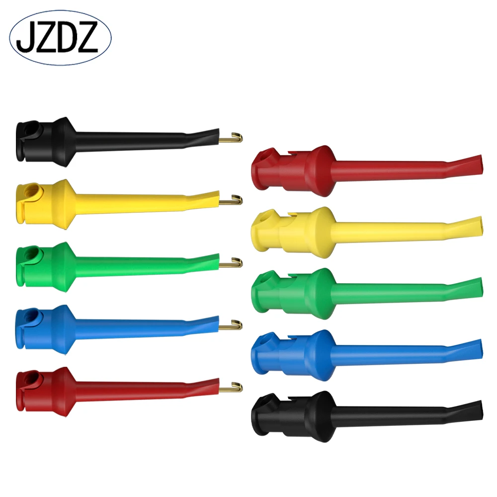 Jzdz 10pcs Test Hook Clip Test Probe For Electronic Testing Mini ...