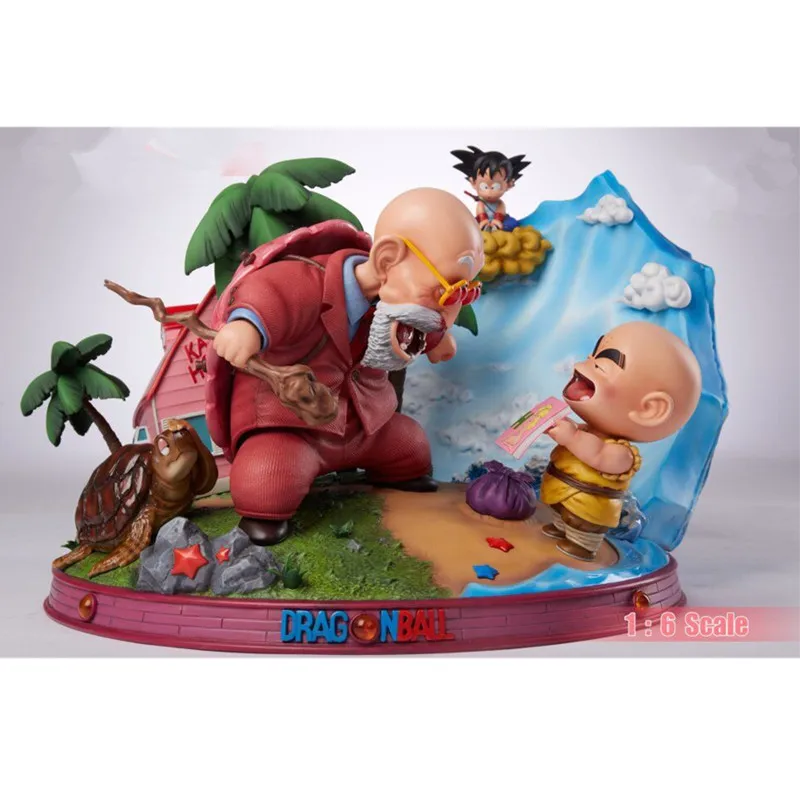 Anime Dragon Ball Master Roshi Son Goku Shenron 1/6 Super Saiyan GK ...