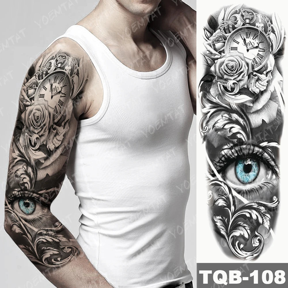 Clock Gear Tattoo Sleeve