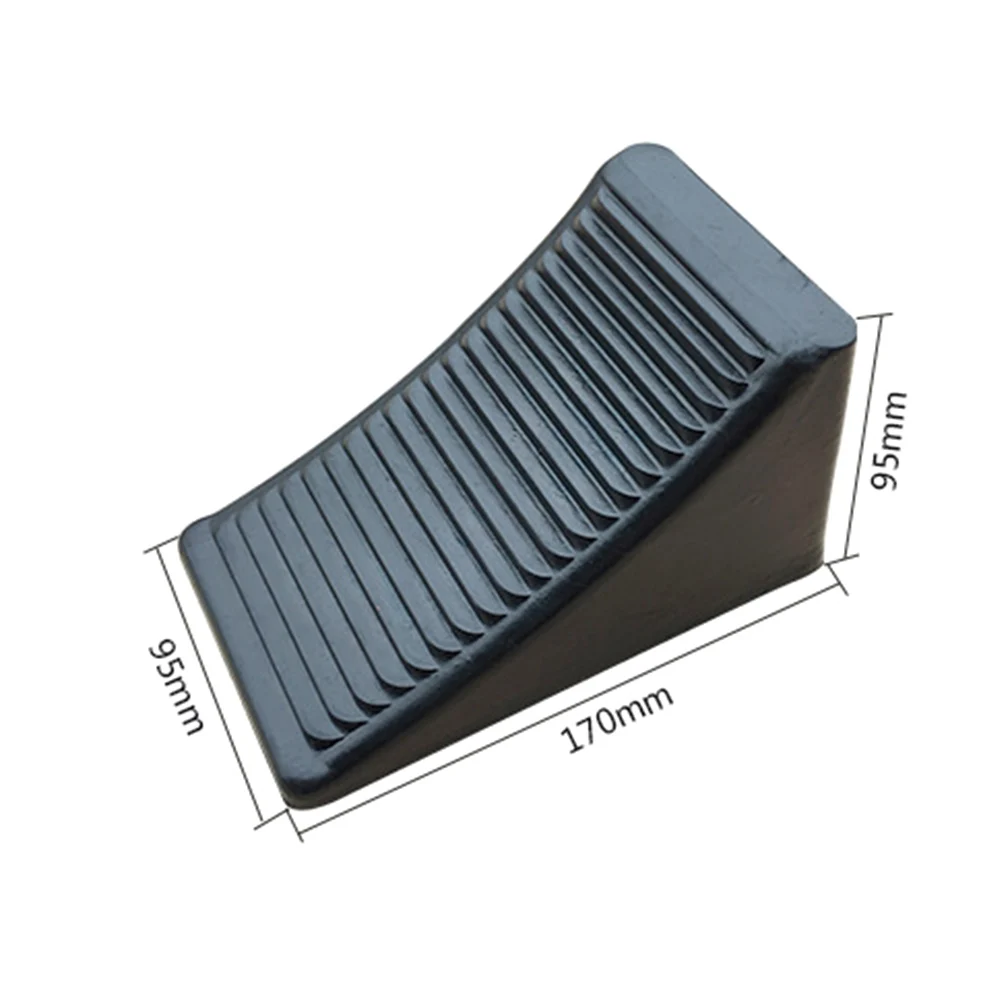 2 Pack Heavy Duty Rubber RV//Trailer Stopper Block Triangle Wheel ...