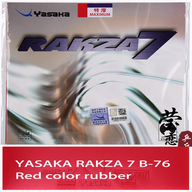 original yasaka RAKZA 7 soft (B-77) and RAKZA 7(B-76) table tennis rubber made in energy rubber ...