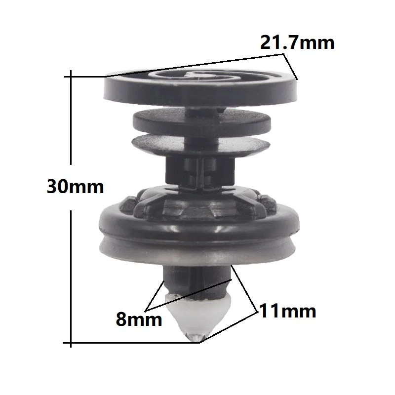 10x Auto Door Panel Trim Fastener Rivet Retainer Clips For Audi ...