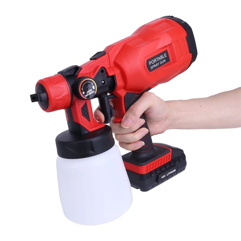 Deal Red/Yellow Spray Gun 800ML Car/Wall Painting High Pressure Power ...