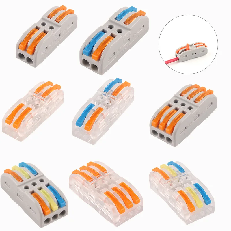 Universal Fast Home Compact Wire Connection Connector Terminal Block ...