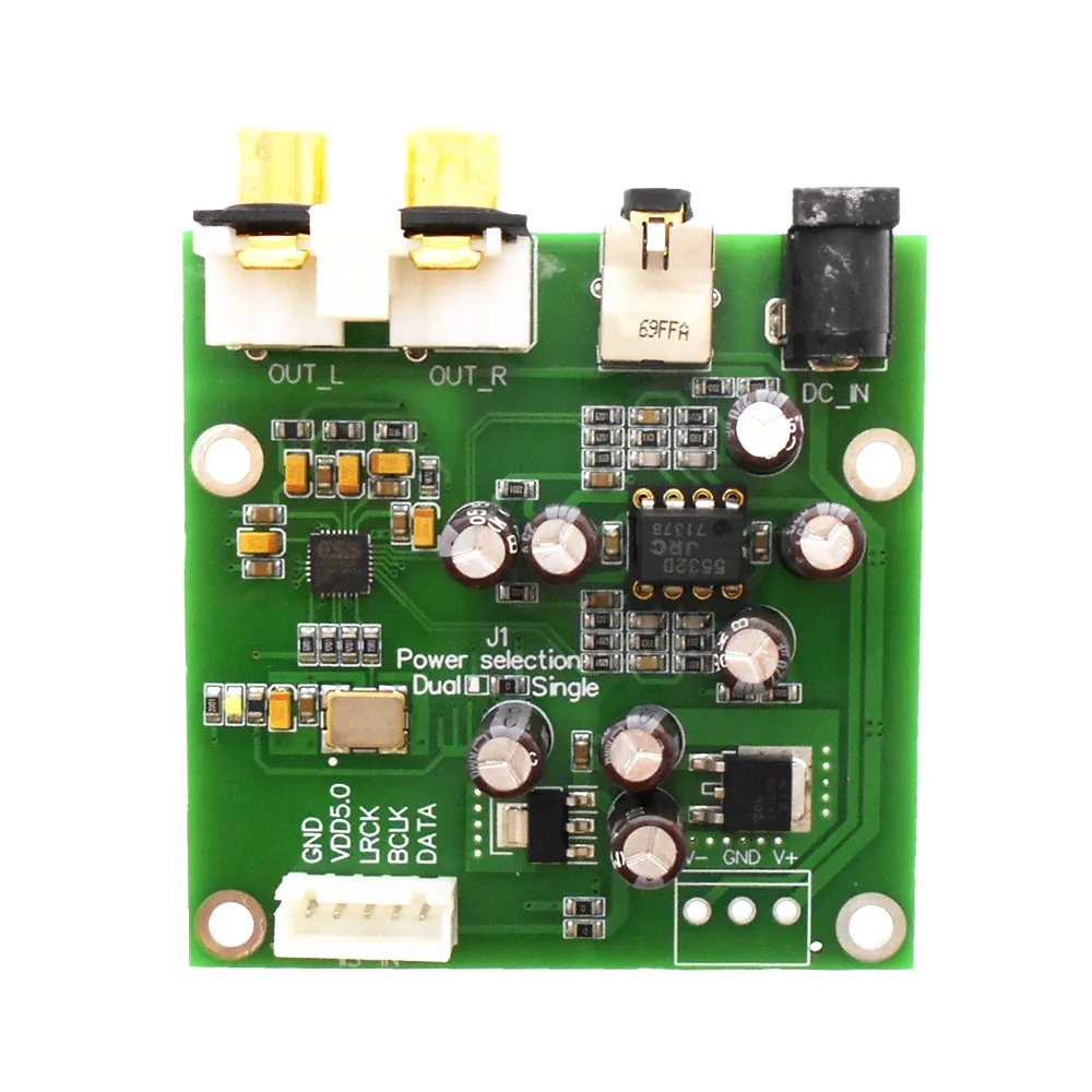 Es9018k2m I2s Iis Dsd Digital Audio Input Dac Decoder Board To Aux Analog Output Dop ...