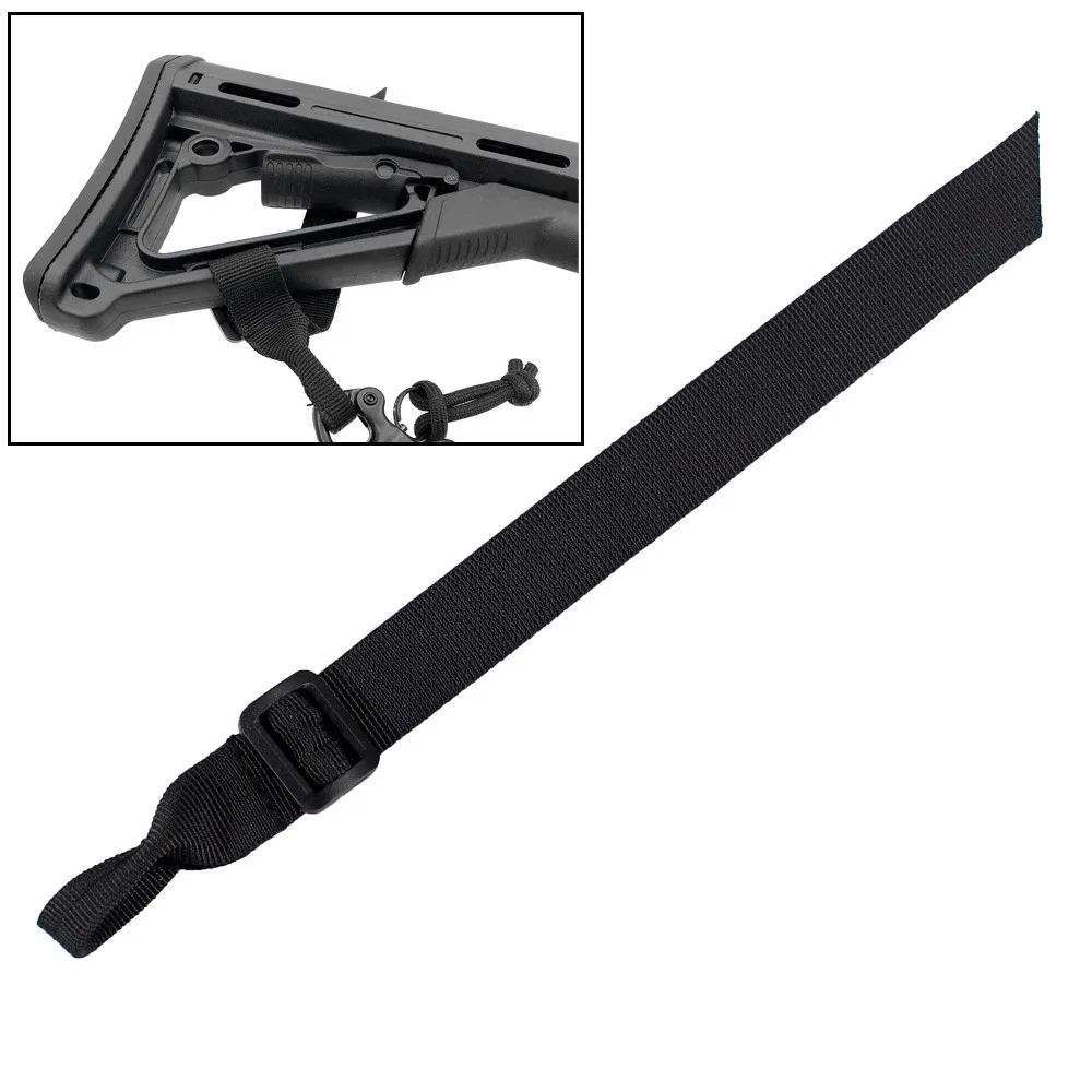 1 Pcs Tactical Buttstock Sling Mount Strap Loop Adapter Webbing Rifle ...