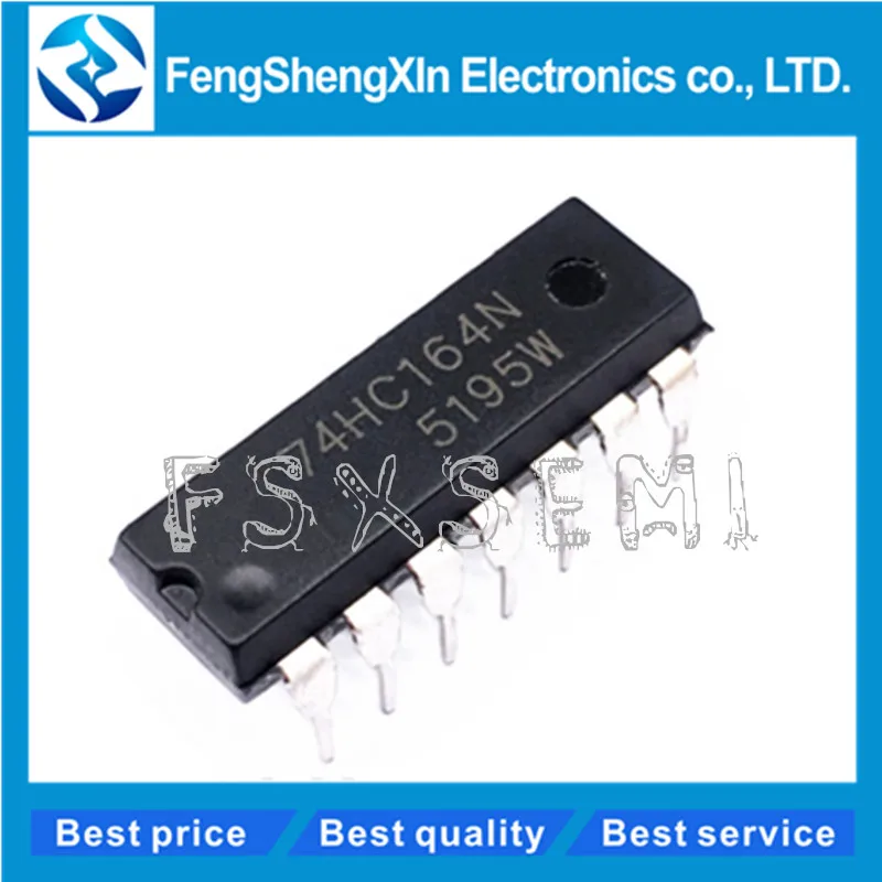 100 unids/lote SN74HC164N 74HC164 74HC164N IC de 8 bits, registros de ...