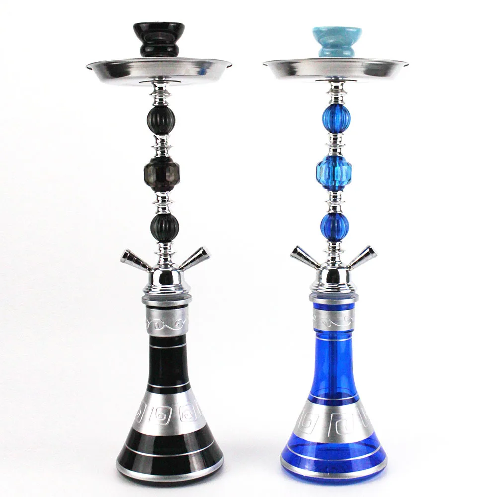 Chicha - narguilé,Narguilé en verre à double tuyau pour fumer ...