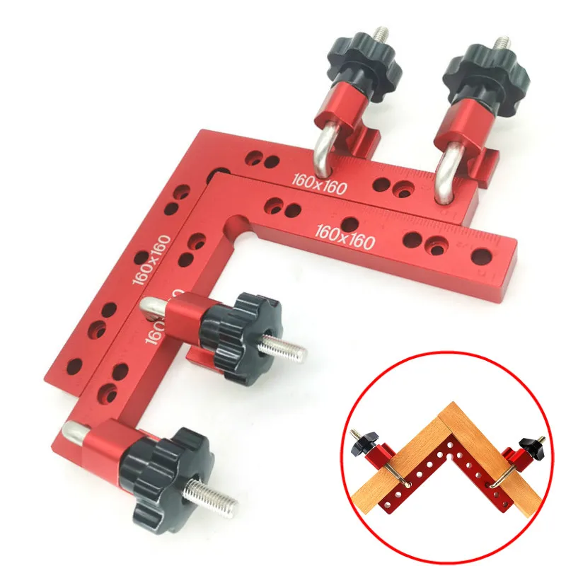 Woodworking-Adjustable-Corner-Clamping-Ruler-Aluminium-Right-Angle ...