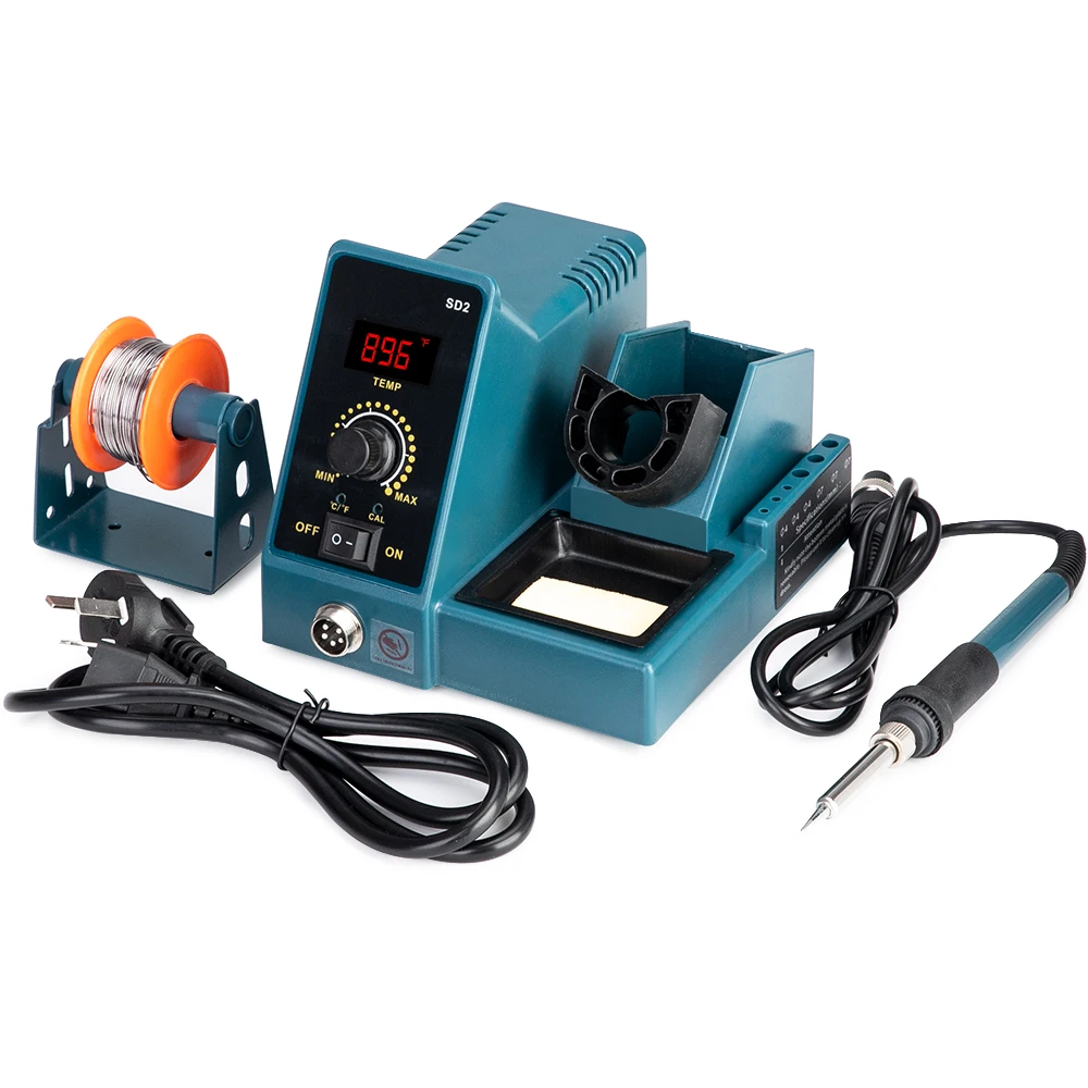 SD2 Digital Soldering Station 60W Temperature Adjustable Control ESD ...