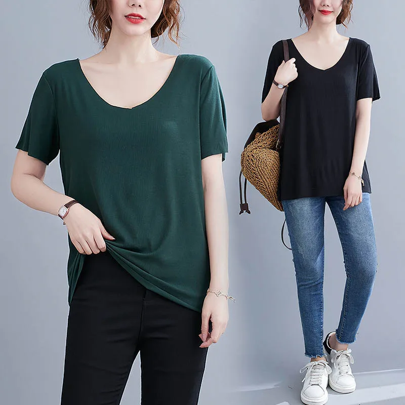 150Kg-Oversized-women-s-summer-sweetheart-neckline-short-sleeved-T-shirt-bust-150-170cm-5XL-6XL.jpg