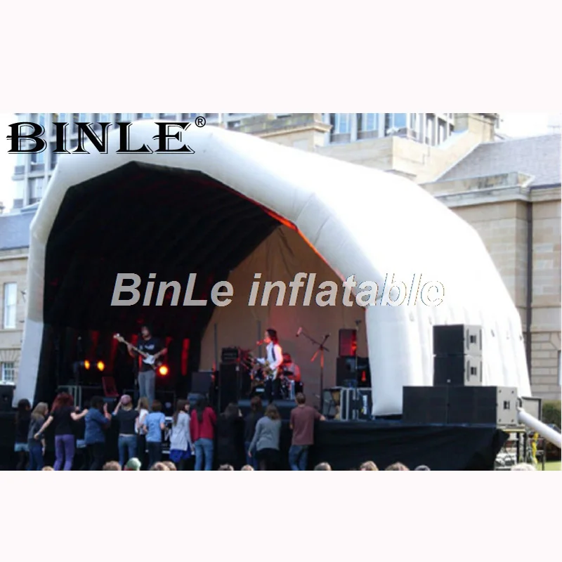 High quality 24x16x16ft grey inflatable stage cover inflatable stage ...