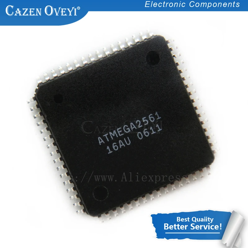 2 unids / lote ATMEGA2561 16AU ATMEGA2561 MCU 8BIT 256KB FLASH QFP 64 ...