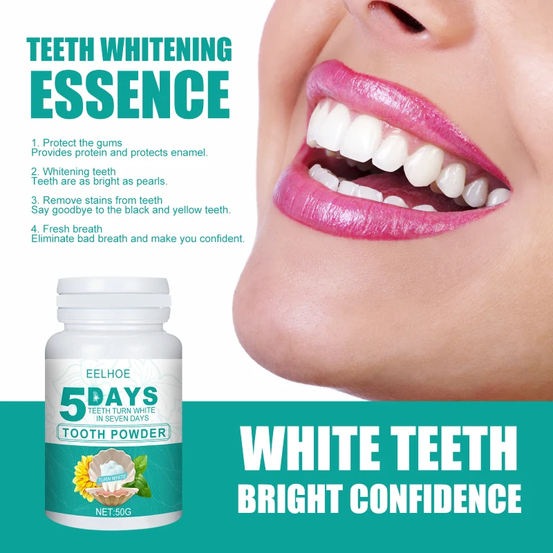 5-Days-Teeth-Whitening-Powder-Clean-Oral-Hygiene-Whiten-Teeth-Remove ...