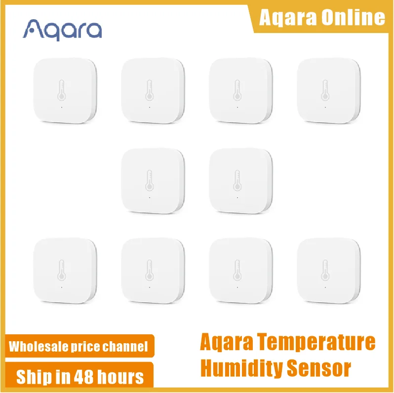 1 10pcs Aqara Smart Temperature Humidity Sensor Air Pressure Wireless ...