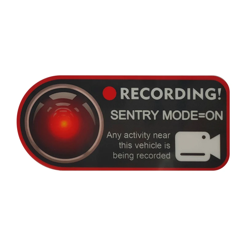 Tesla Model 3 sentinel mode recorder electrostatic sticker – Car parts ...
