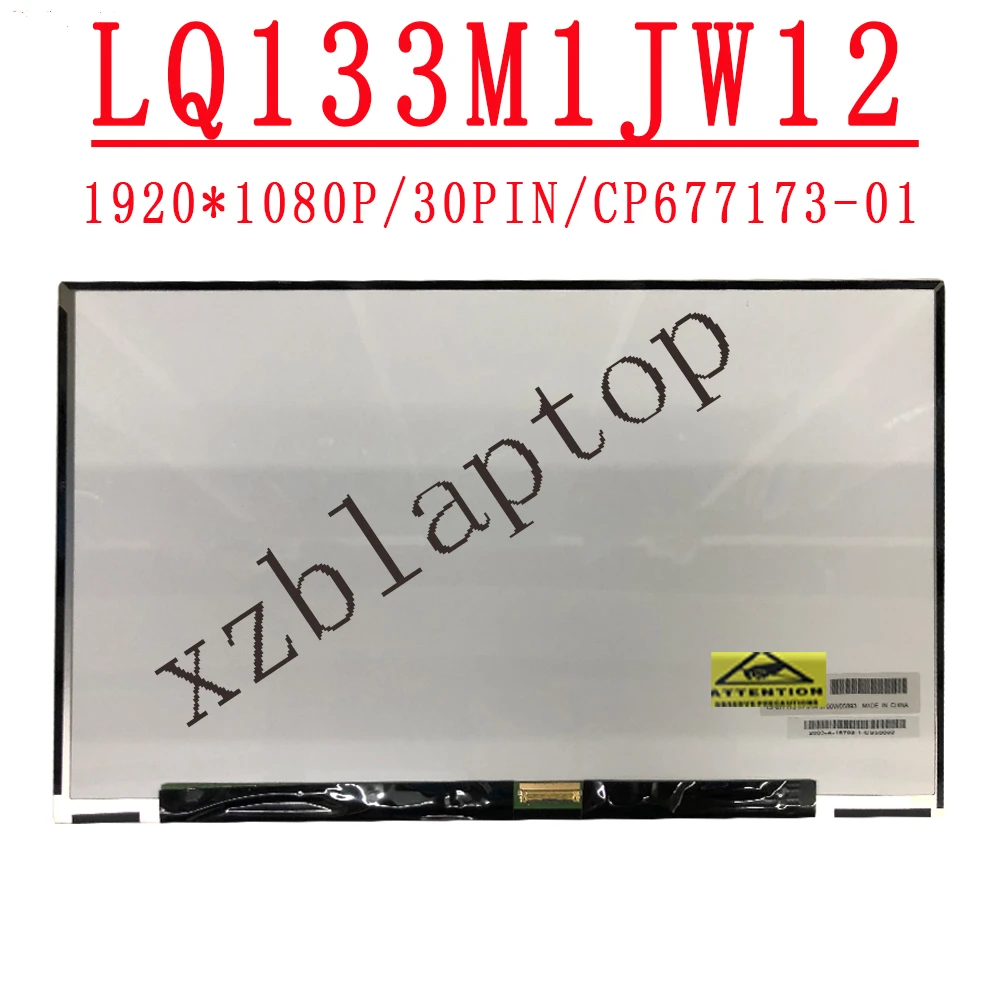 LQ133M1JW12 13.3"Laptop LED LCD Screen CP677173-01 For Fujitsu Q775 ...