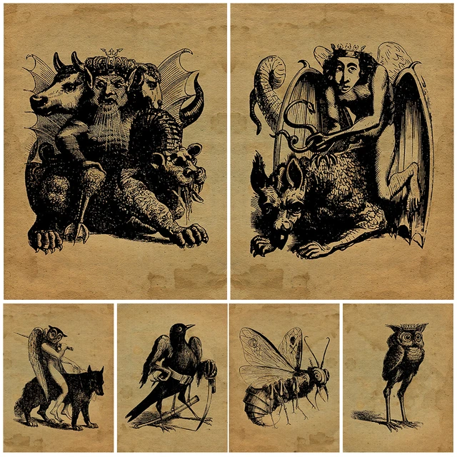 Medieval Demon Prints