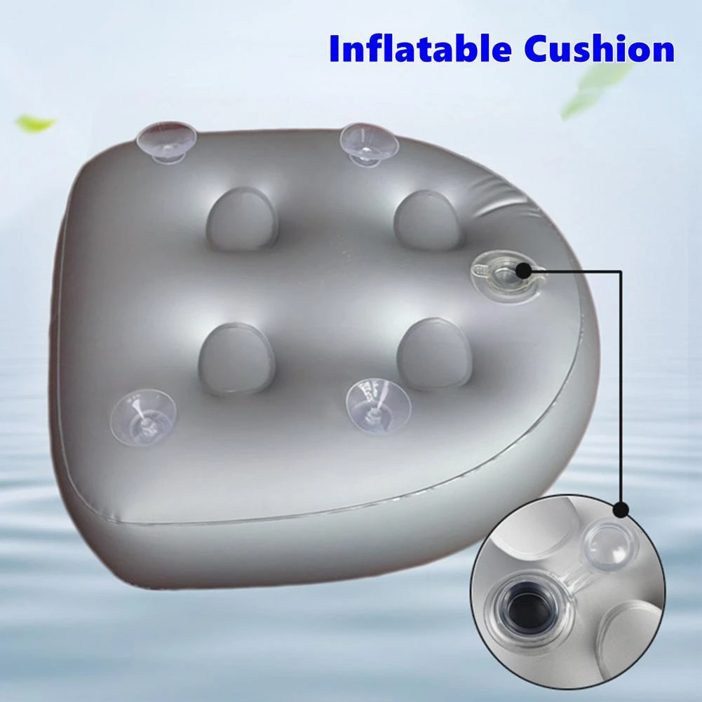 Relaxing Massage Mat Inflatable Water Injection Pad Bathtub Seat Spa ...