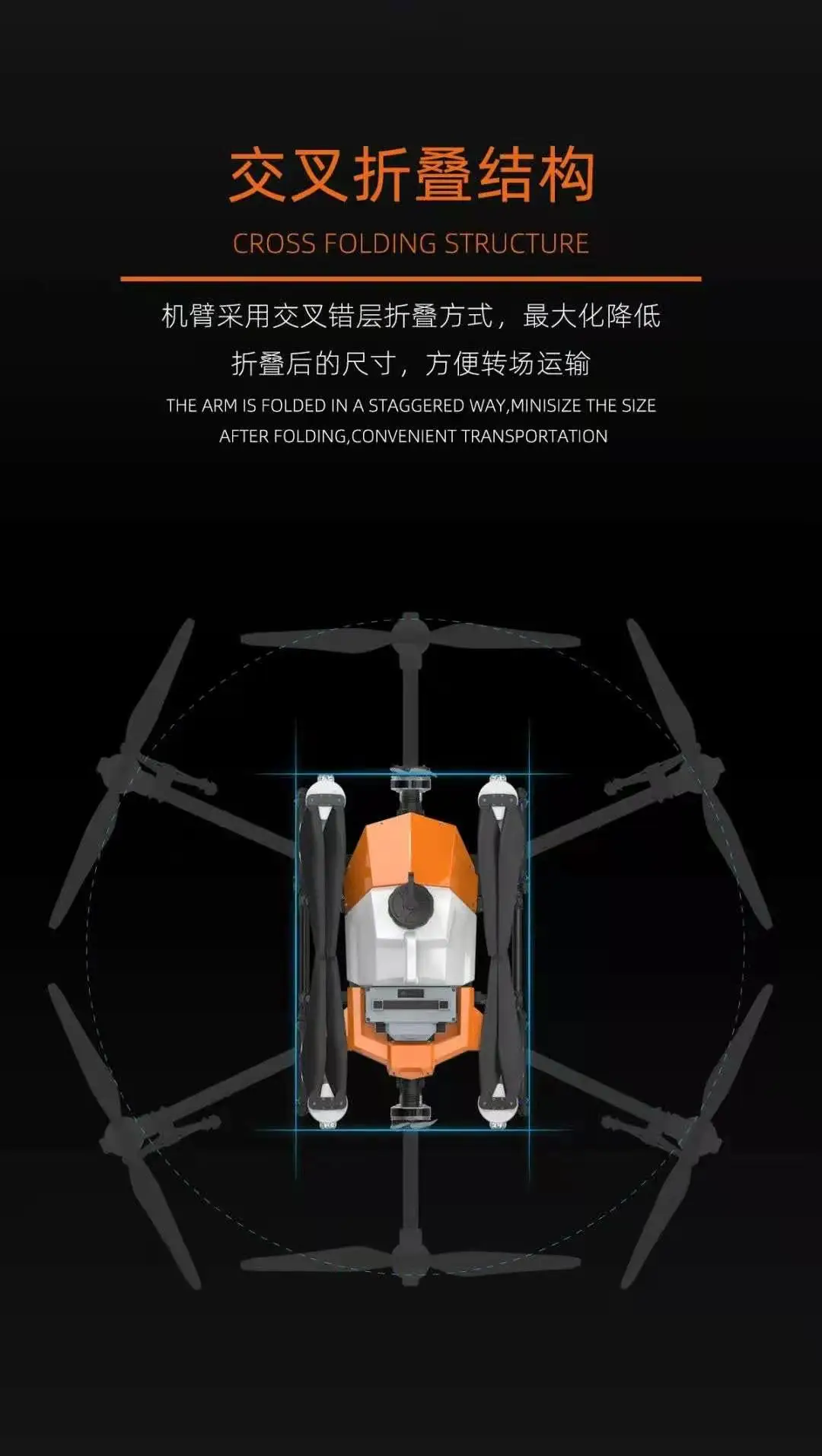 EFT G620 Six-Axis 20L 20KG Agricultural Spray Drone 8L Pump K3A PRO K+ ...