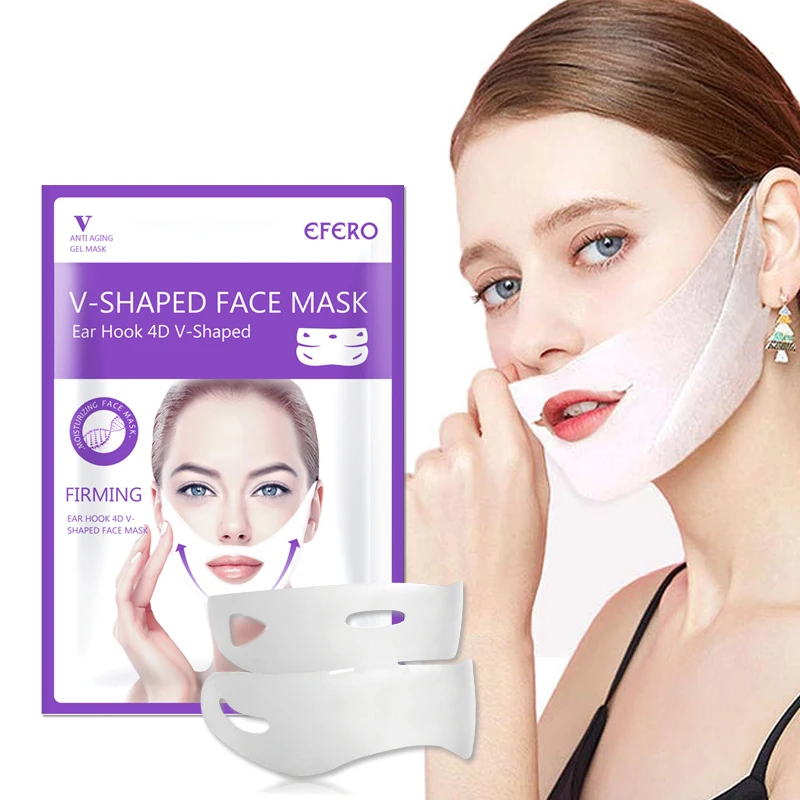 Купить 4D двойная v-образная маска для лица, подтягивающая, для ...