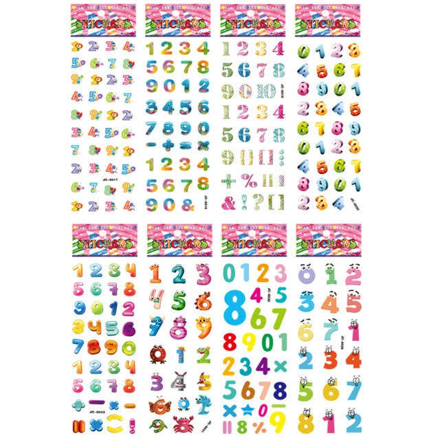 Cool 3d Bubble Numbers