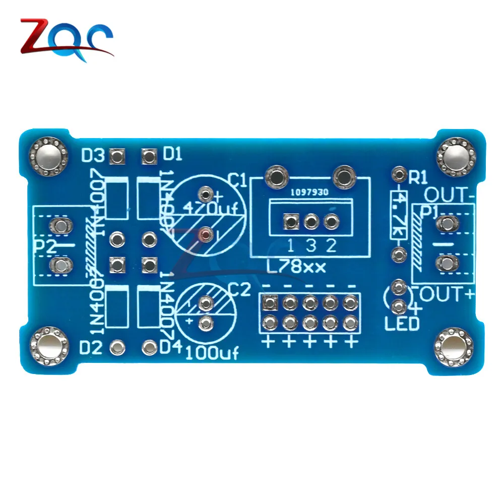 LM7805 LM7812 L78XX 시리즈 컨버터 어댑터, PCB 고정 전압 레귤레이터 프로토타입 PCB 보드, 5 개|기구 ...