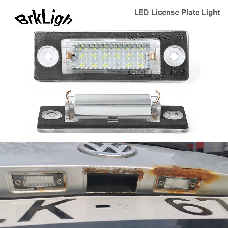 2Pcs-No-Error-LED-Number-License-Plate-Lights-Lamp-Car-Accessories-For ...