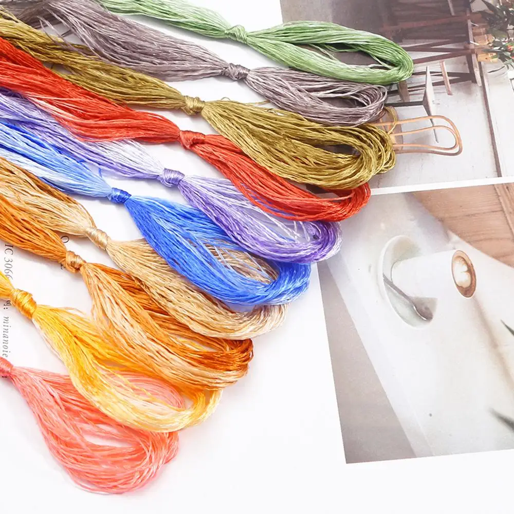 Eterna Silk Embroidery Thread | Silk Embroidery Threads Hand - 20m/pcs ...