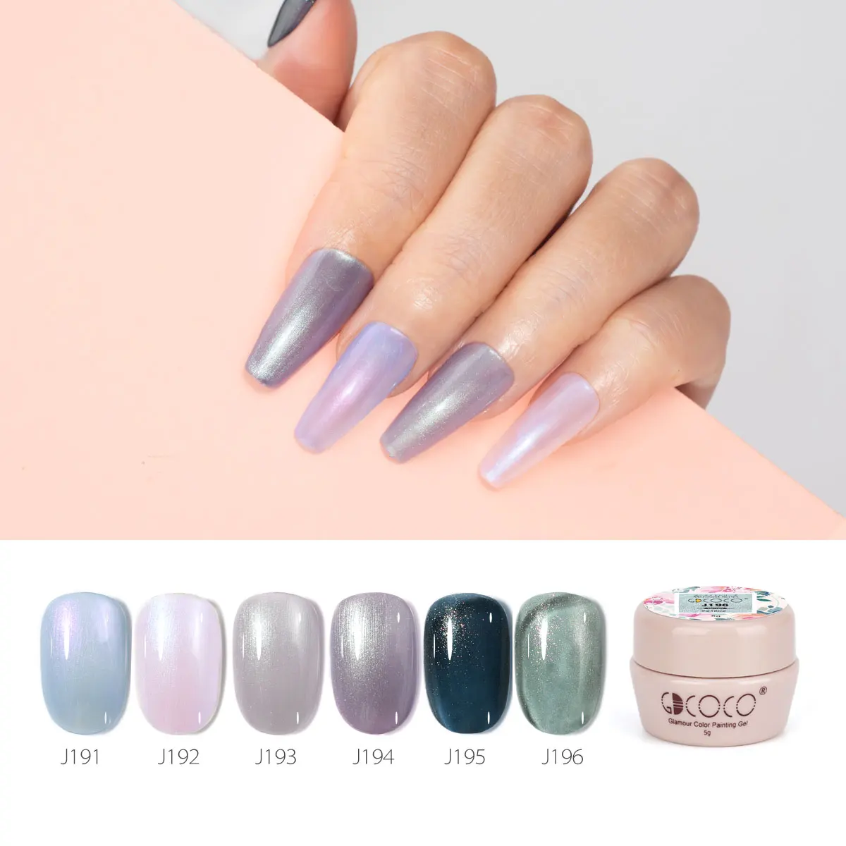 6color/set Seashell Painting Gel Varnish Bling Pearl Venalisa Color Gel ...