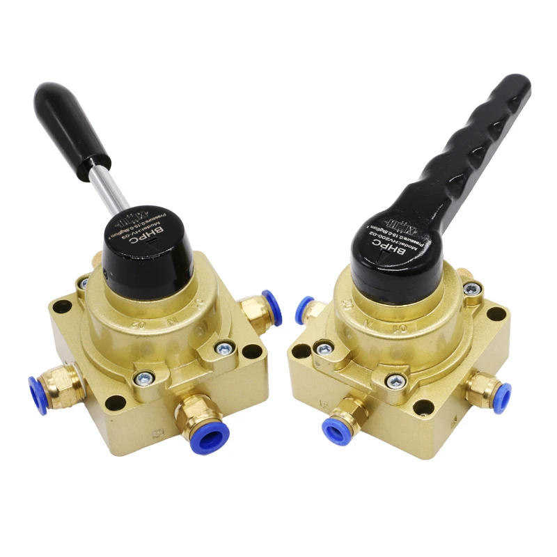 Hand-rotating valve pneumatic three-way manual switch hand-plate valve ...