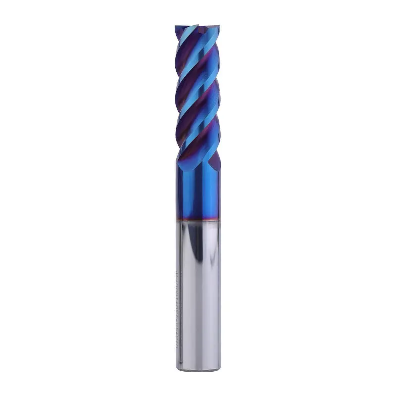 Hrc65 Carbide End Mill 1 2 4 5 6 8 10 12mm 4flutes Milling Cutter ...