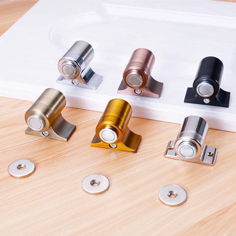 Tope de puerta magnético de neodimio, aleación de Zinc, fuerte succión ...