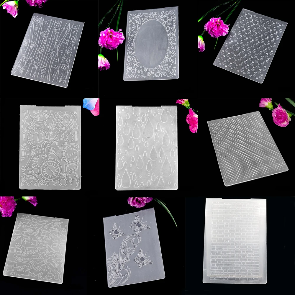 AZSG-Embossing-Folders-Collection-of-White-Folders-for-Scrapbook-DIY ...