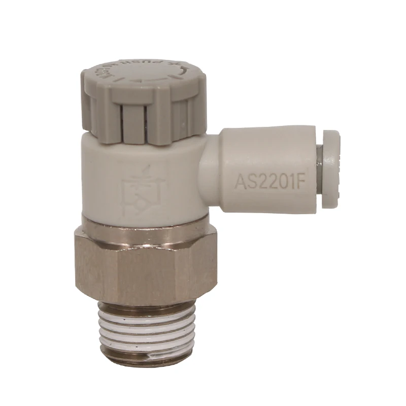 10 개/몫 속도 컨트롤러 원터치 피팅 스로틀 밸브 공압 피팅 AS1201 AS2201F 3201F 4 6 8 10mm 호스 ...