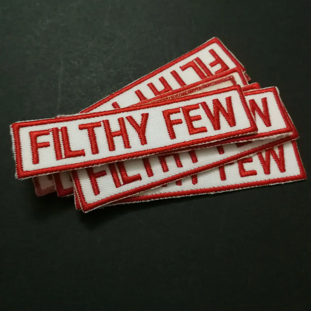 Outlaws embroidered FILTHY FEW Patches of Iron On Biker Patch for ...