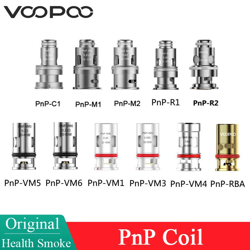 VOOPOO-Cabezal de núcleo para tanque PnP Pod VINCI X 2 Pod Doric 60 Drag 2 Argus Pro Pod, bobina ...