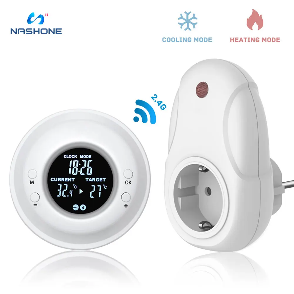 Nashone UE plug 230V temperature controller digital programmable timer ...