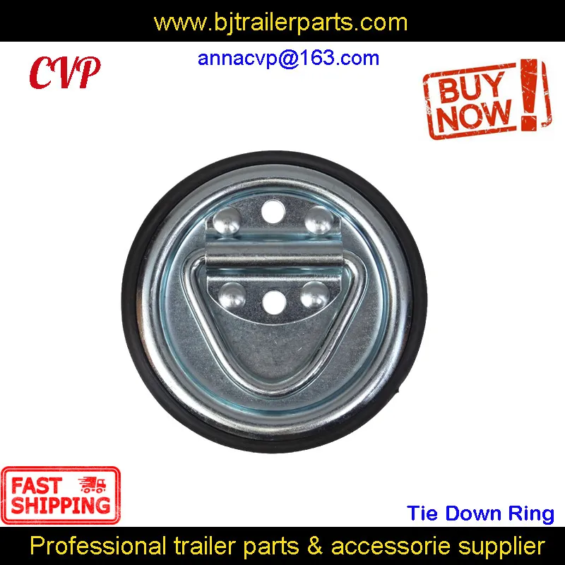 Rope D Ring Trailer Tie Down Ring Bolt On Lashing Deck Point Anchors RV ...
