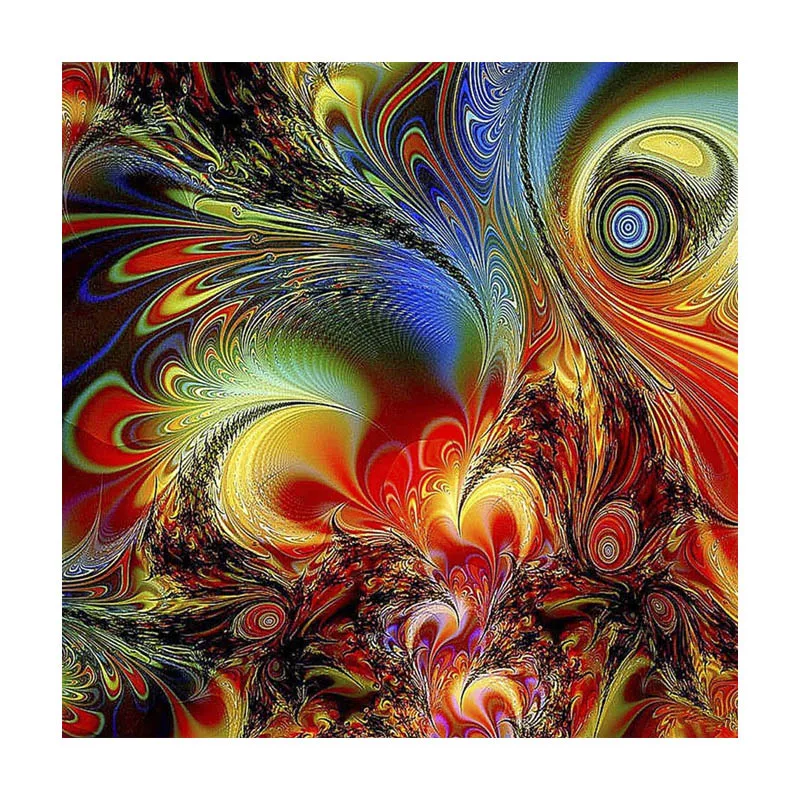 100% Full 5D Diy Daimond Painting Abstract flowers 3D Diamond Painting ...