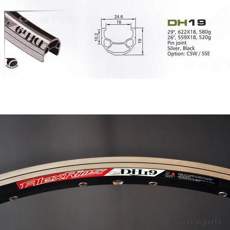 ALEX-DH19-llanta-de-bicicleta-de-monta-a-llanta-de-freno-en-V-700C-29 ...