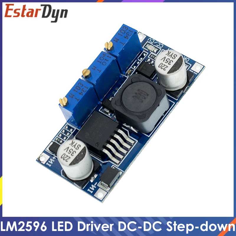 Lm2596 Led Driver Dc-dc Step-down Adjustable Cc/cv Power Supply Module ...