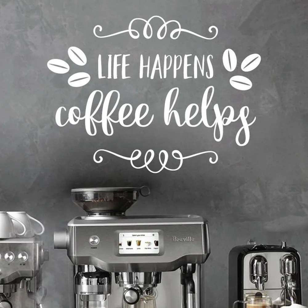 Life-Happens-Coffee-Helps-Wall-Decals-Kitchen-Restaurant-Cafe-Vinyl ...