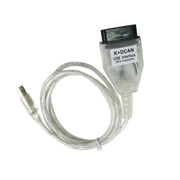 K+DCAN USB Interface Conversion OBD2 EOBD Diagnostic Cable Connector ...
