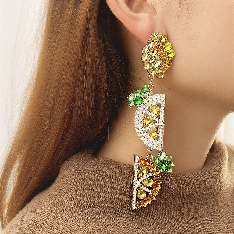 Lemon Earrings Glass sales Lemon orofacial