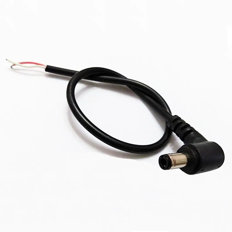 NCHTEK Short DC Power Male Plug Connector Angled 90 Degree Cord ,DC ...