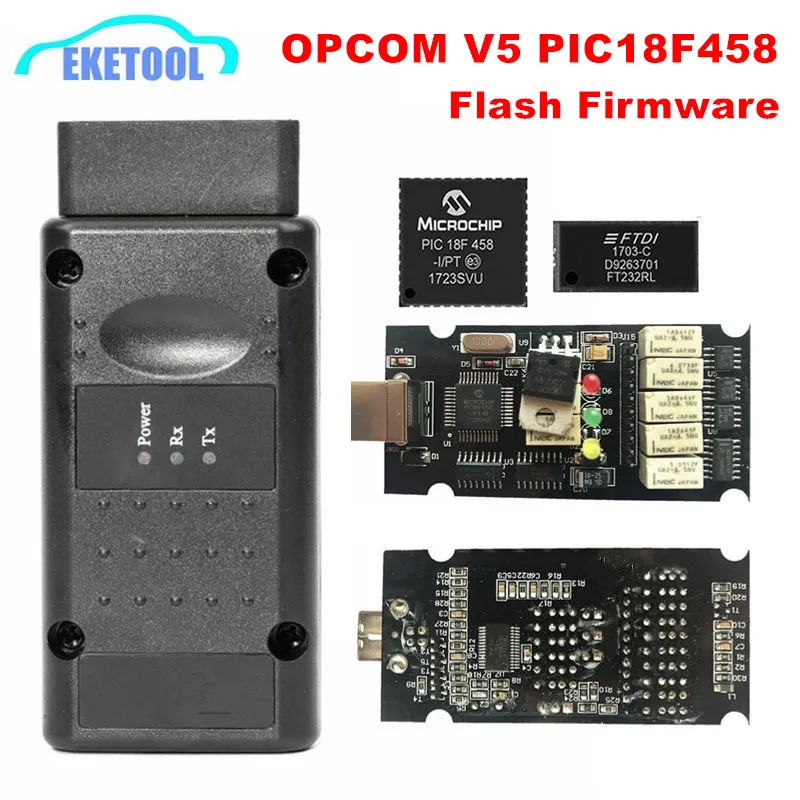 V200603A-NEW-2021-OPCOM-Firmware-V1-70-V1-95-V1-99-PIC18F458-FTDI-Chip ...